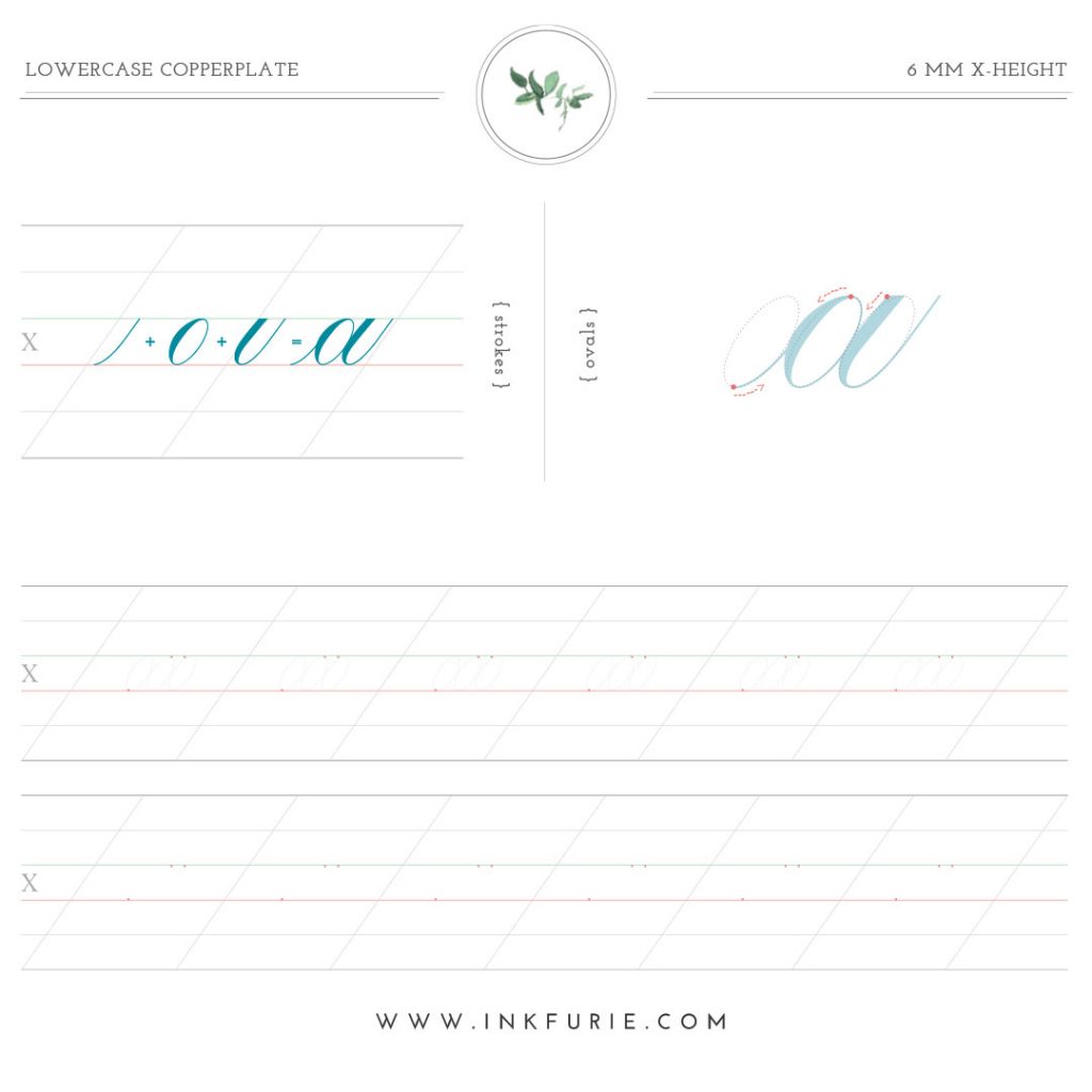 Copperplate Calligraphy: Lowercase Letters (Digital Download) - InkFurie